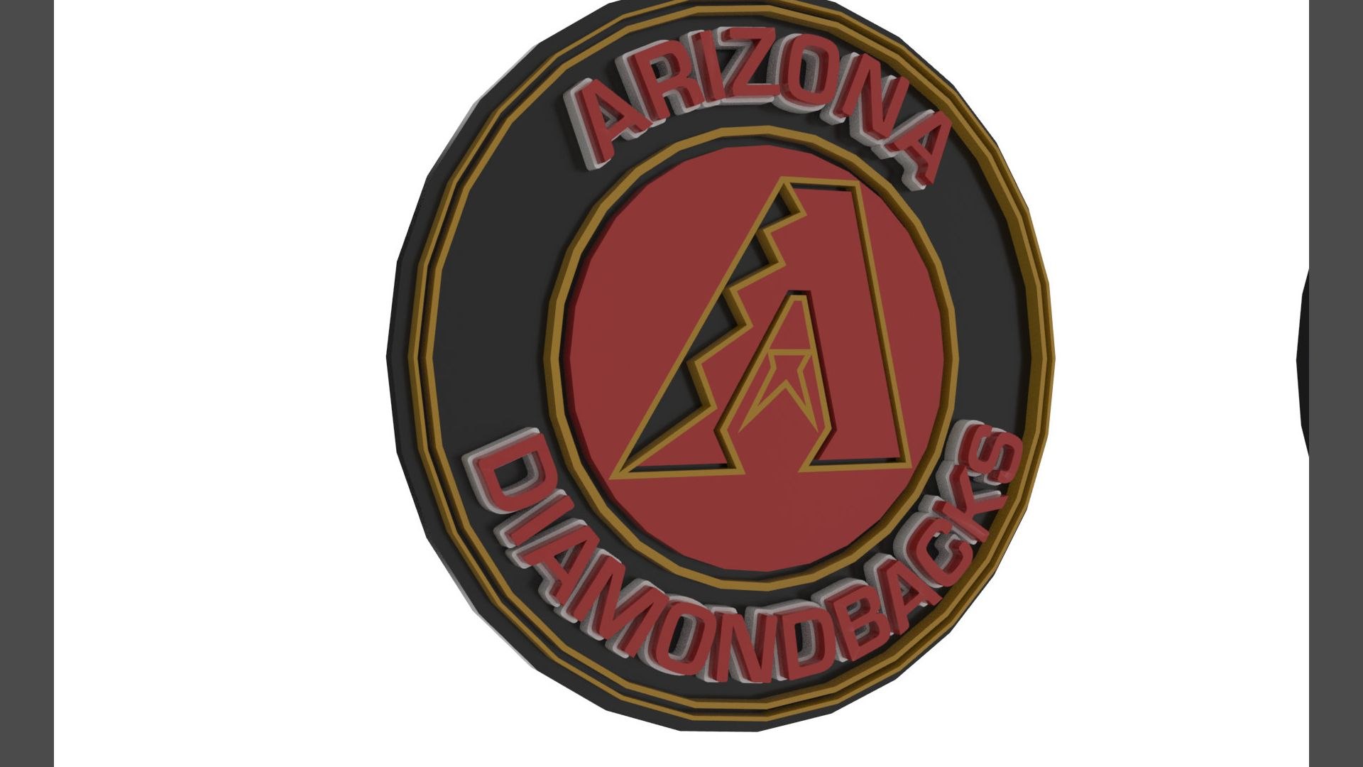 Arizona Diamondbacks Logo Keychan Shield Printable And PBR 3D Model ...