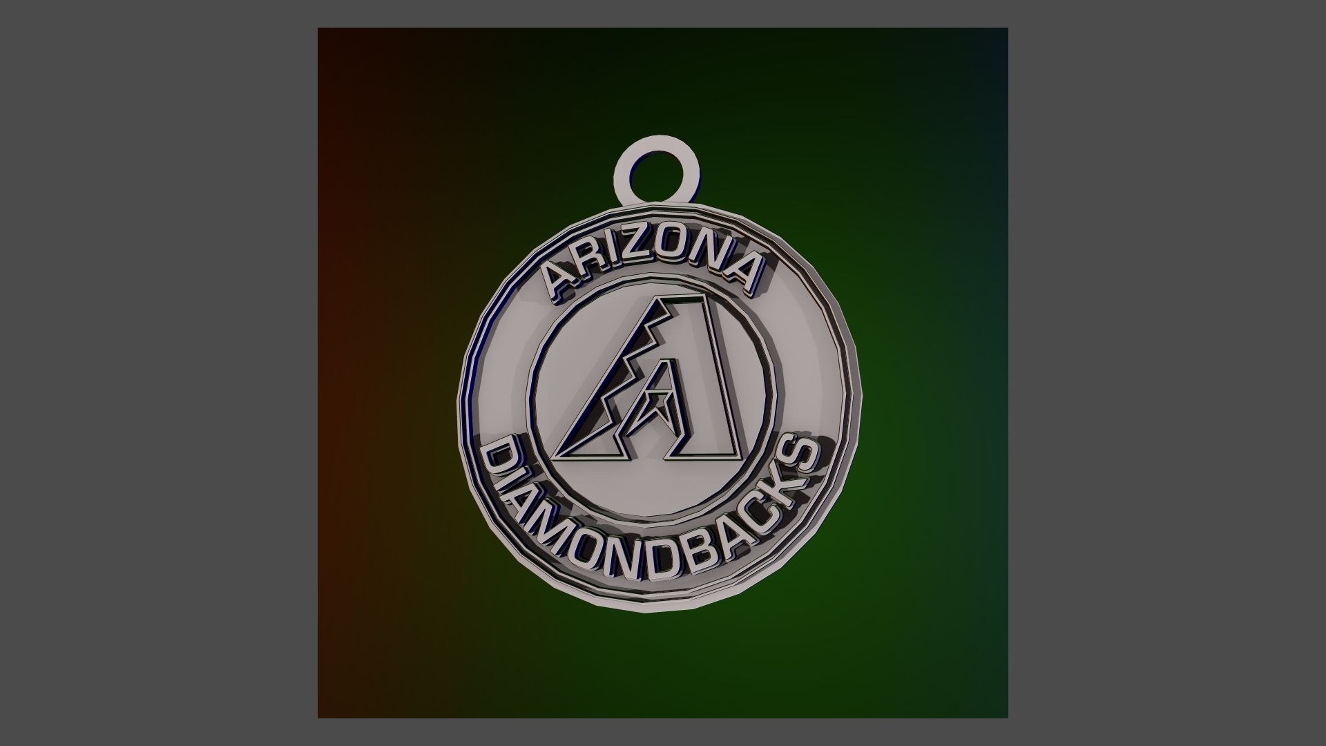 Arizona Diamondbacks Logo Keychan Shield Printable And PBR 3D Model ...