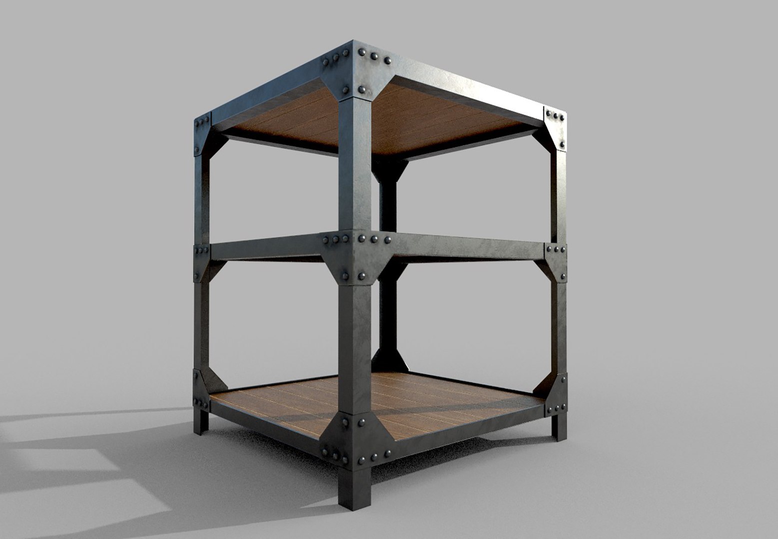 3D Model Metallic PBR Table - TurboSquid 1735384