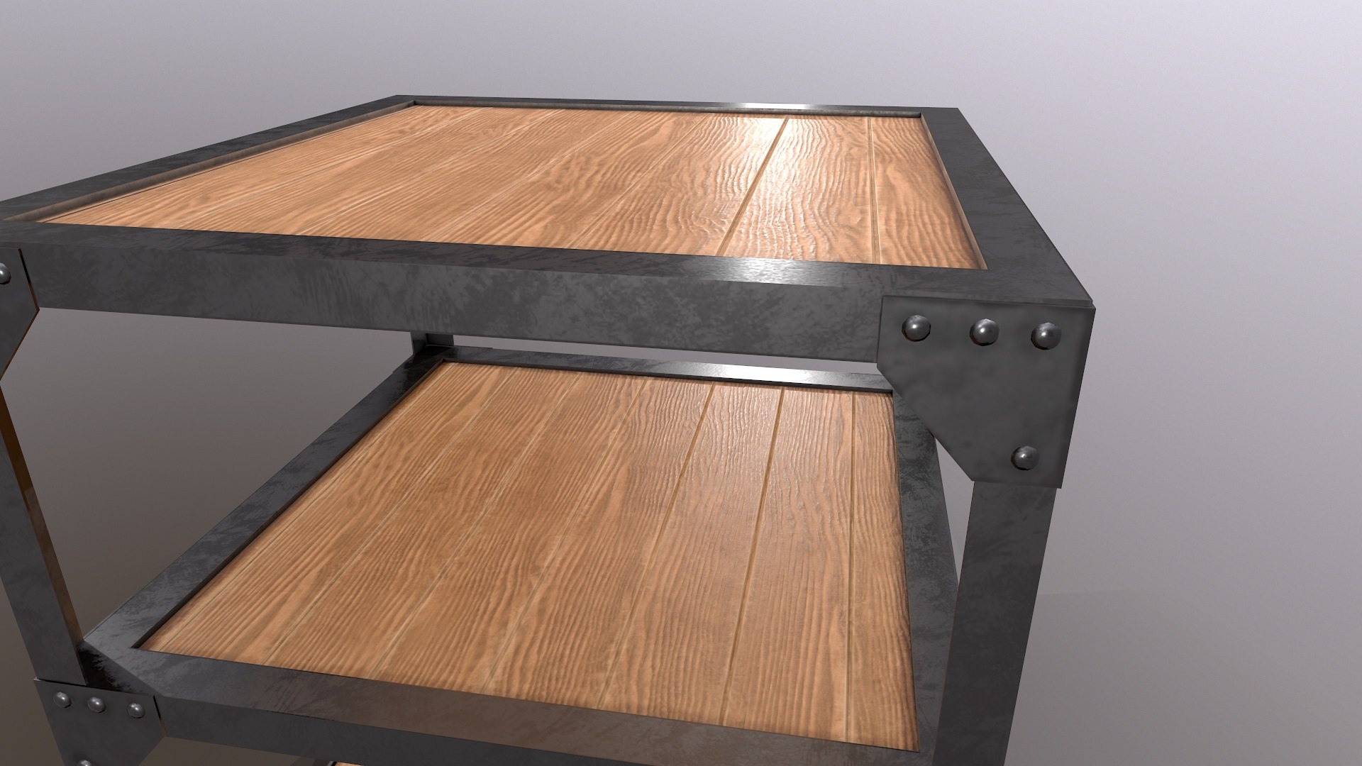 3D Model Metallic PBR Table - TurboSquid 1735384