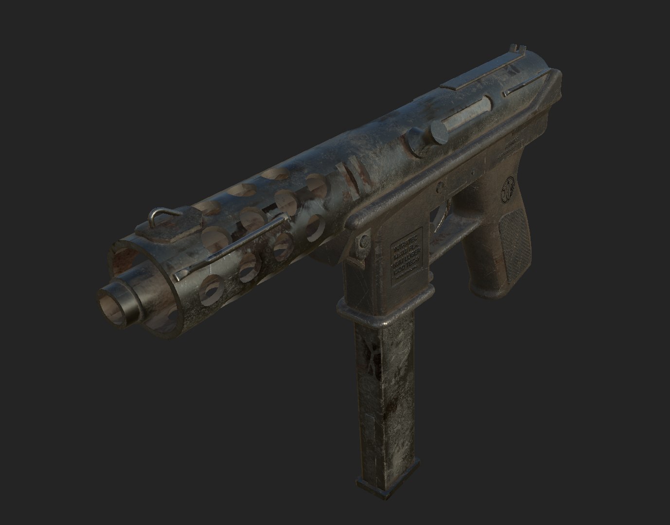 Tec 9 4k 3D Model - TurboSquid 1362108