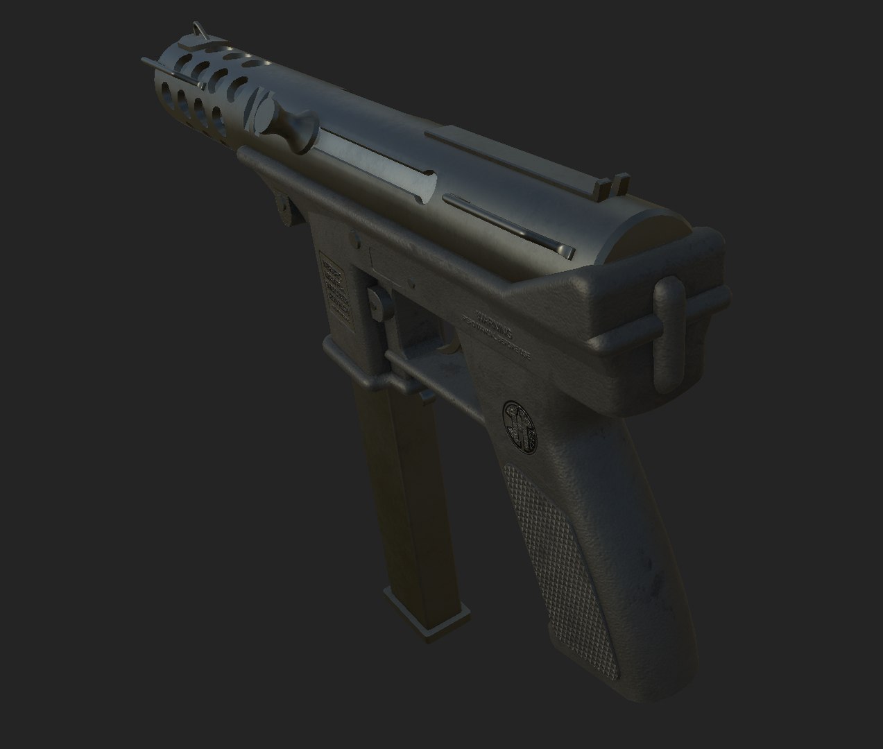 Tec 9 4k 3D Model - TurboSquid 1362108