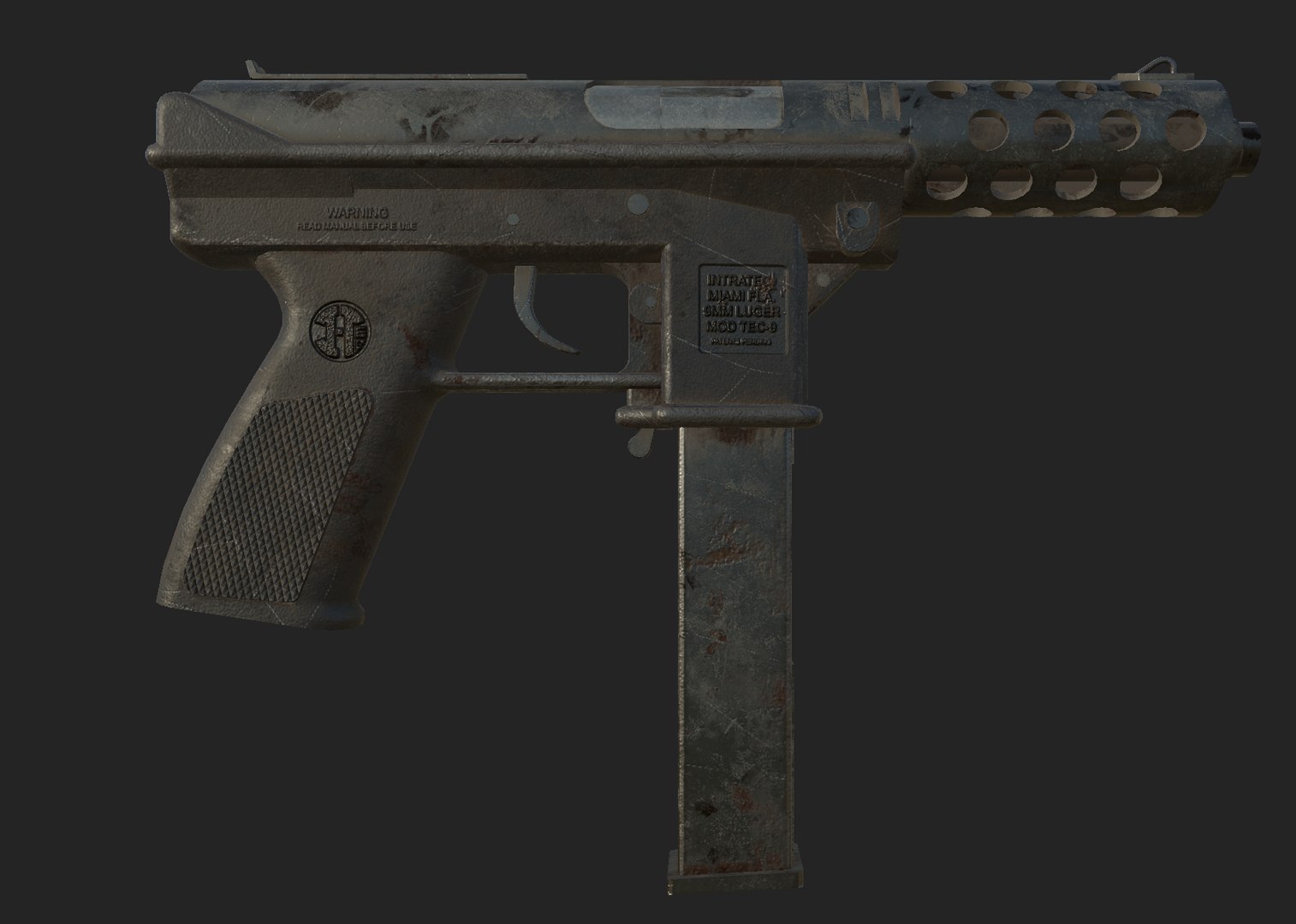 Tec 9 4k 3D Model - TurboSquid 1362108