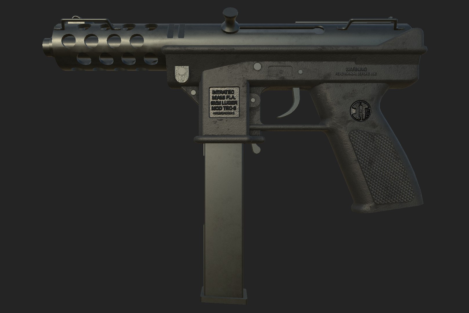 Tec 9 4k 3D Model - TurboSquid 1362108