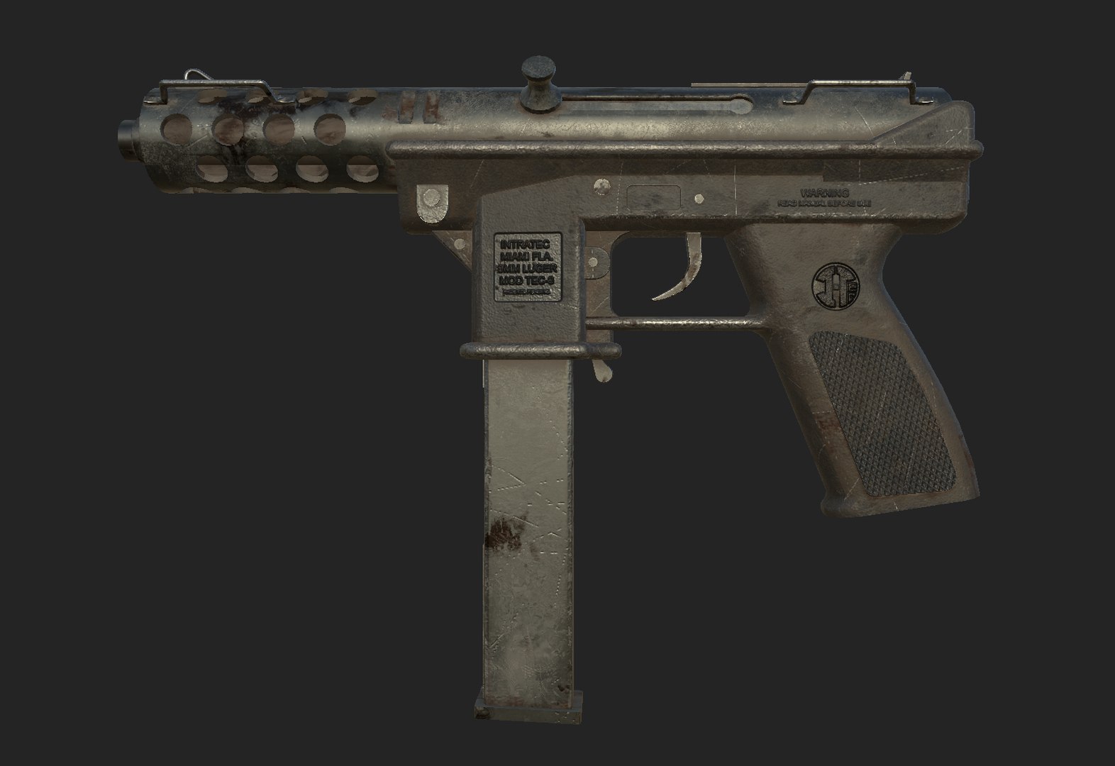 Tec 9 4k 3D Model - TurboSquid 1362108