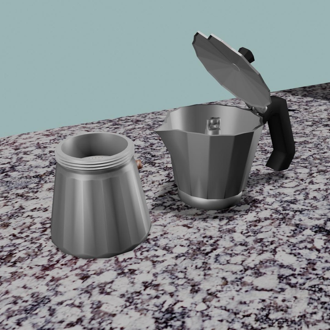 Italian Coffee Kettle 3d Max