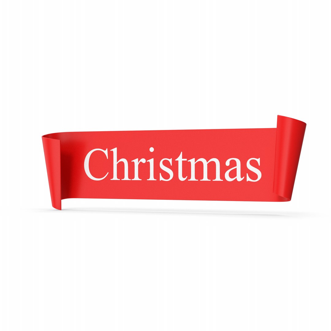 3D Christmas Banner Model - TurboSquid 2048144
