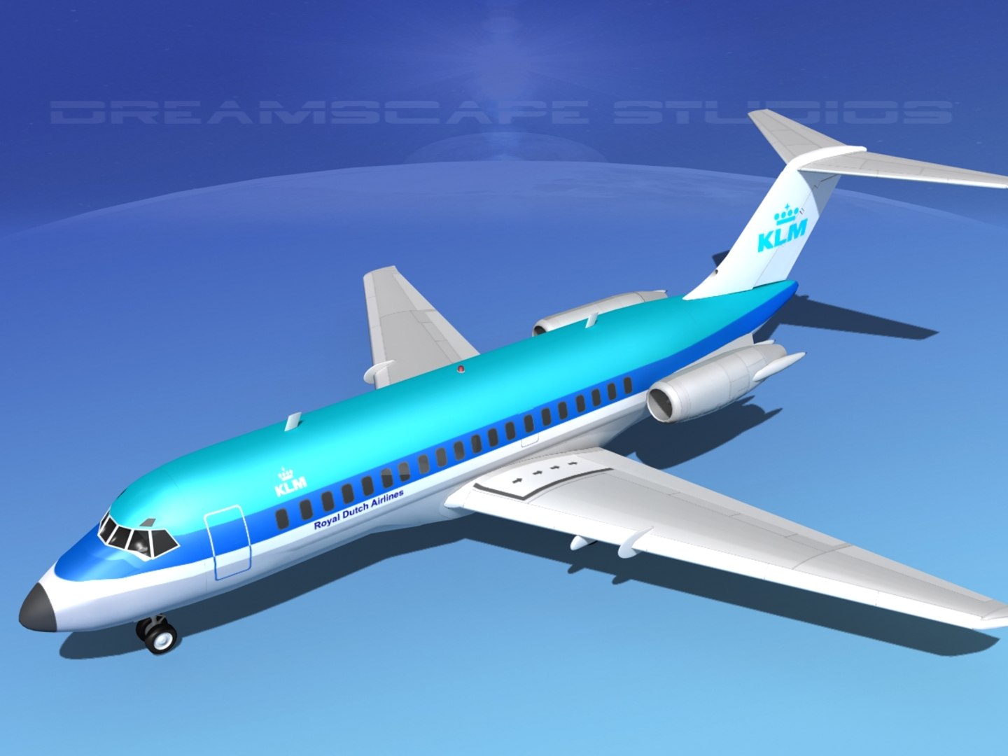 3d Turbines Dc-9-40 Dc-9-30 Model