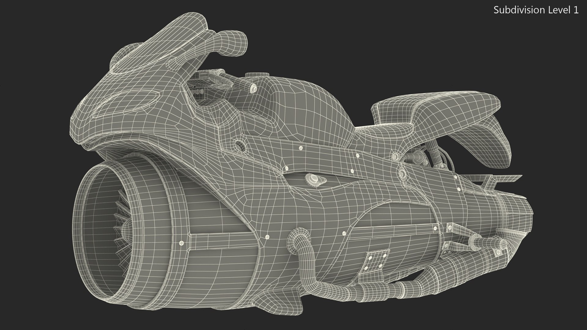 3D Futuristic Concept Motorcycle Yellow Rigged - TurboSquid 2248688