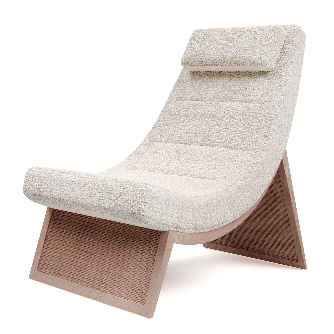 3D McGuire furniture Sway lounge chair model - TurboSquid 2101401