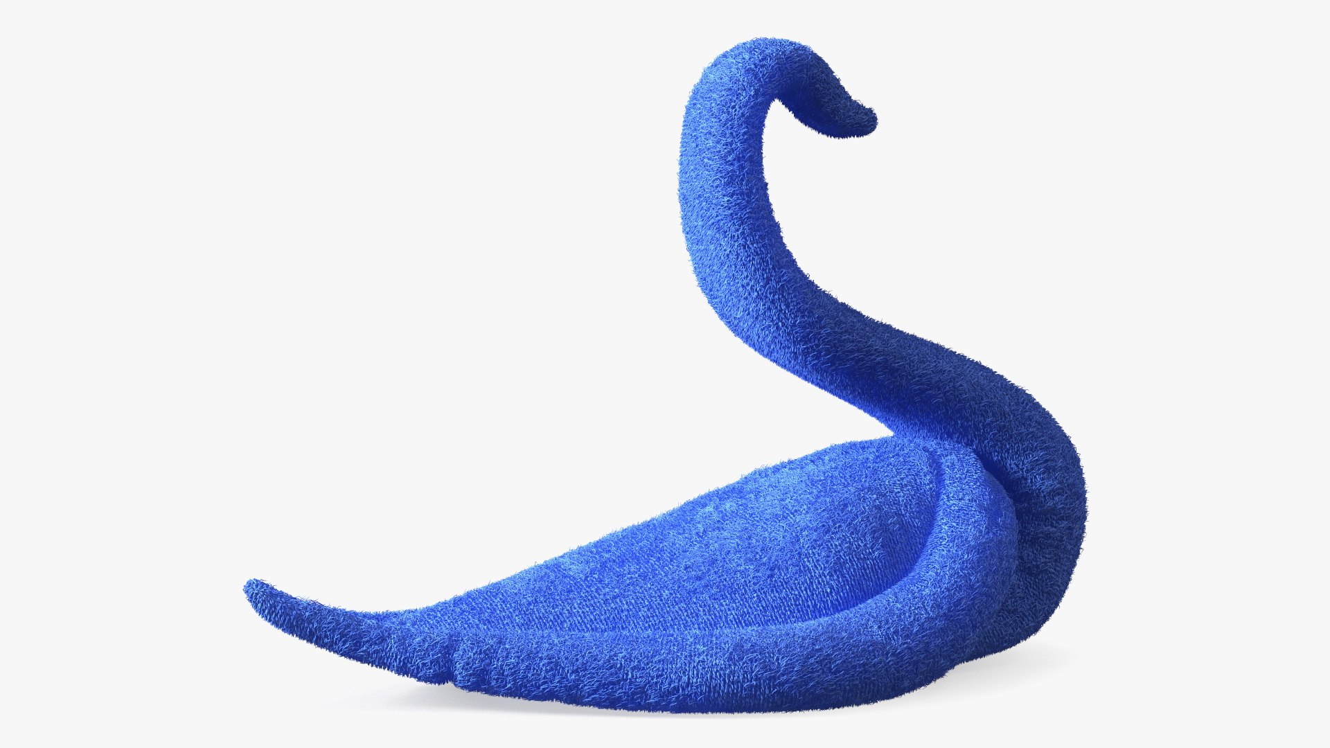3D Model Designer Towel Blue Swan With Folded Wings Fur - TurboSquid ...