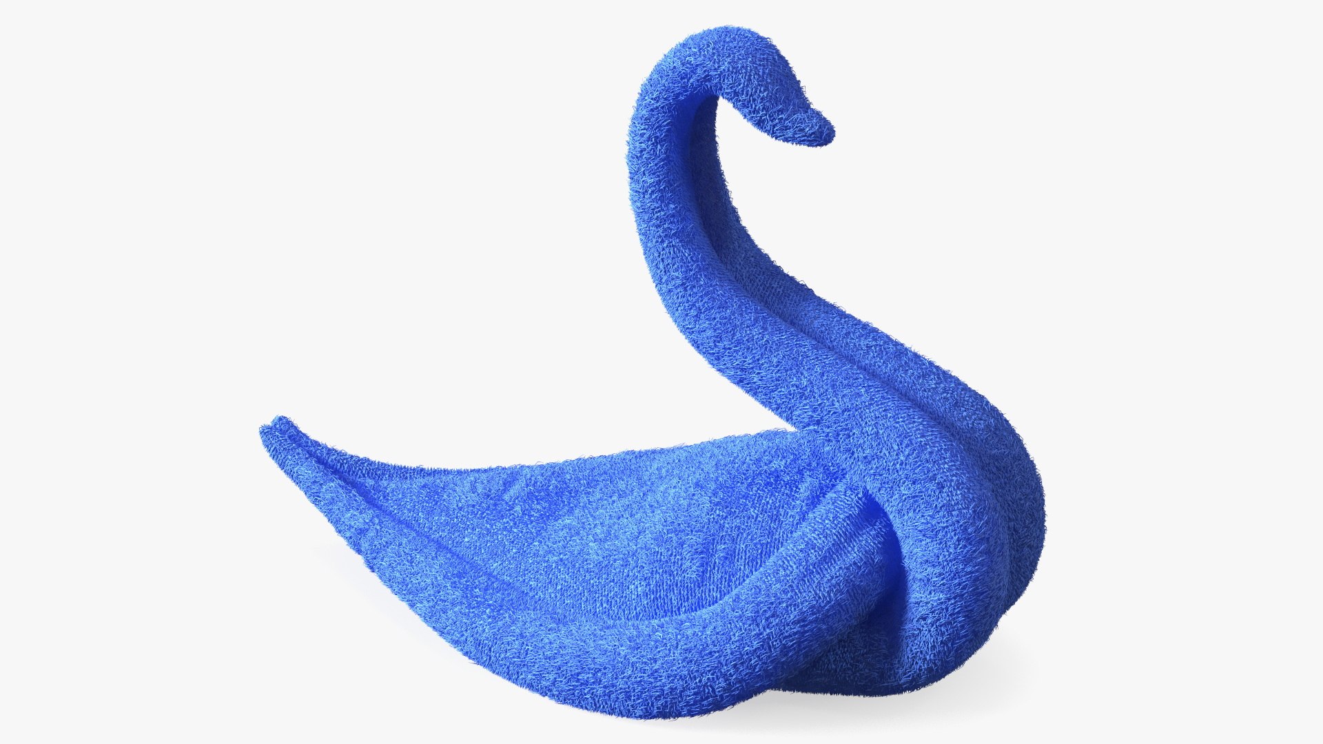 3D Model Designer Towel Blue Swan With Folded Wings Fur - TurboSquid ...