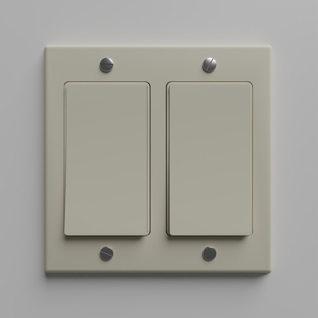 Lightswitch Rockers X2 Model - TurboSquid 2177721
