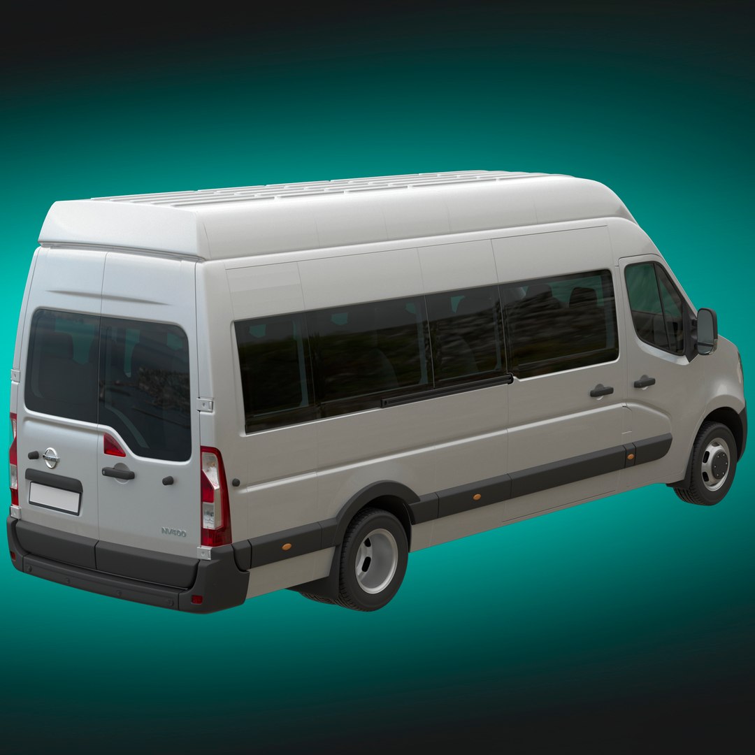 3D Nissan NV400 Passenger Minibus MAXI Model - TurboSquid 1918014