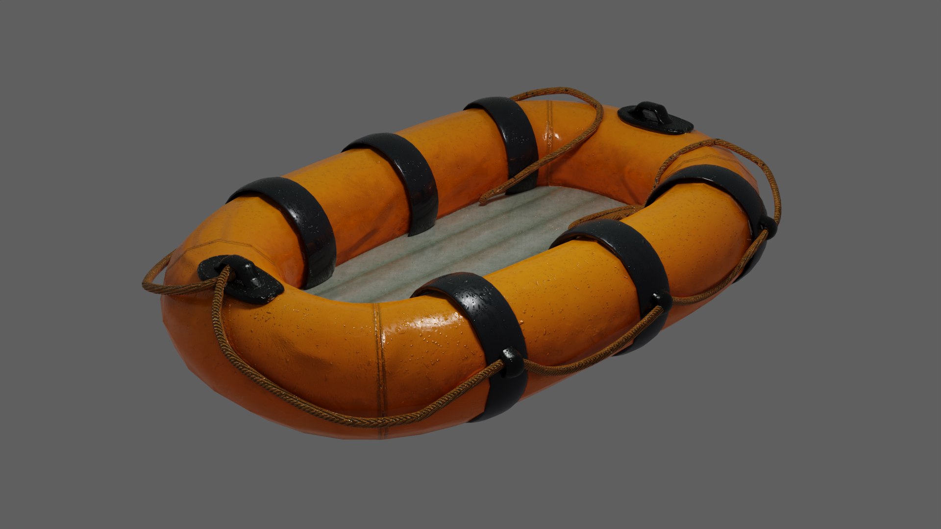 Yellow Raft Boat 3D Model - TurboSquid 2015879