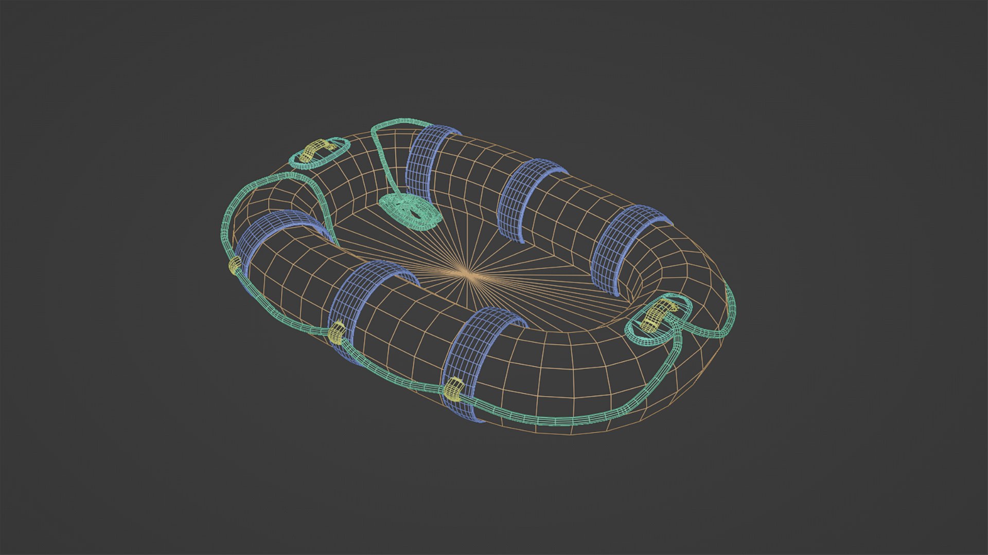 Yellow Raft Boat 3D Model - TurboSquid 2015879