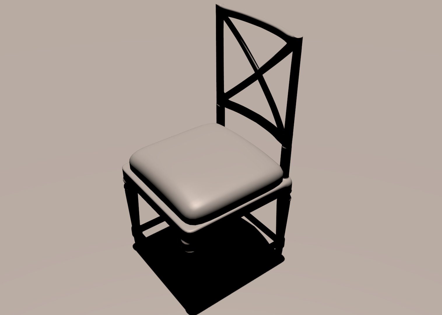 3d model simple chair