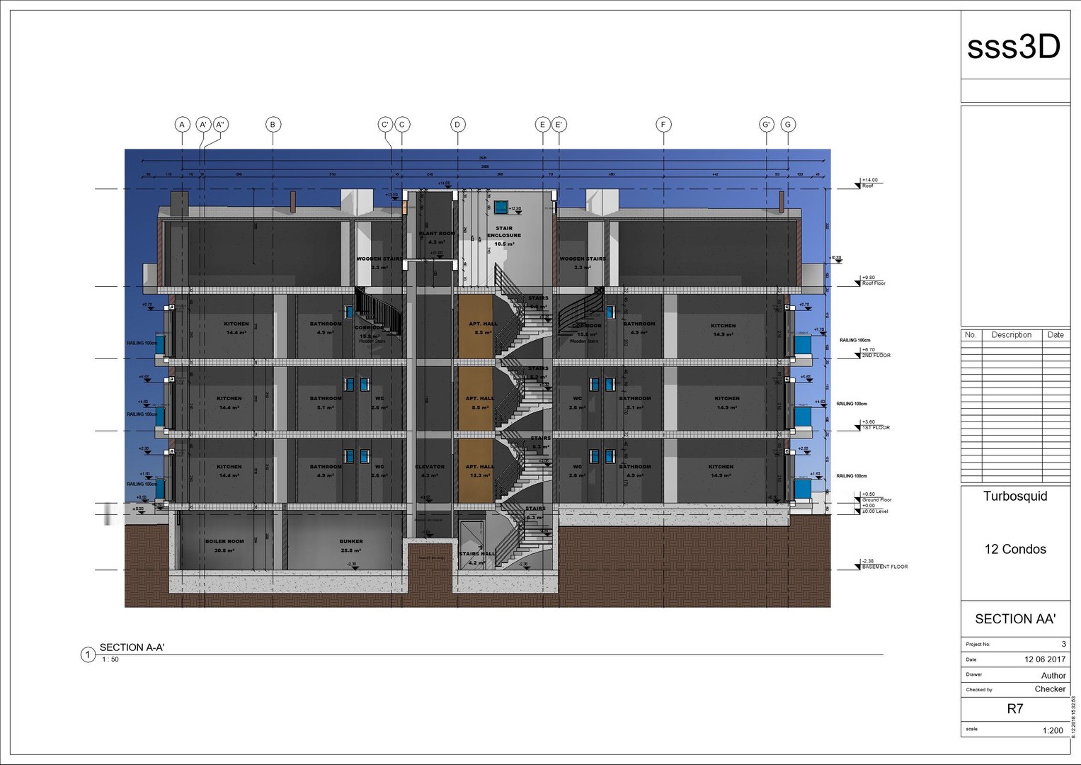 Apartment building revit 3D model - TurboSquid 1358289