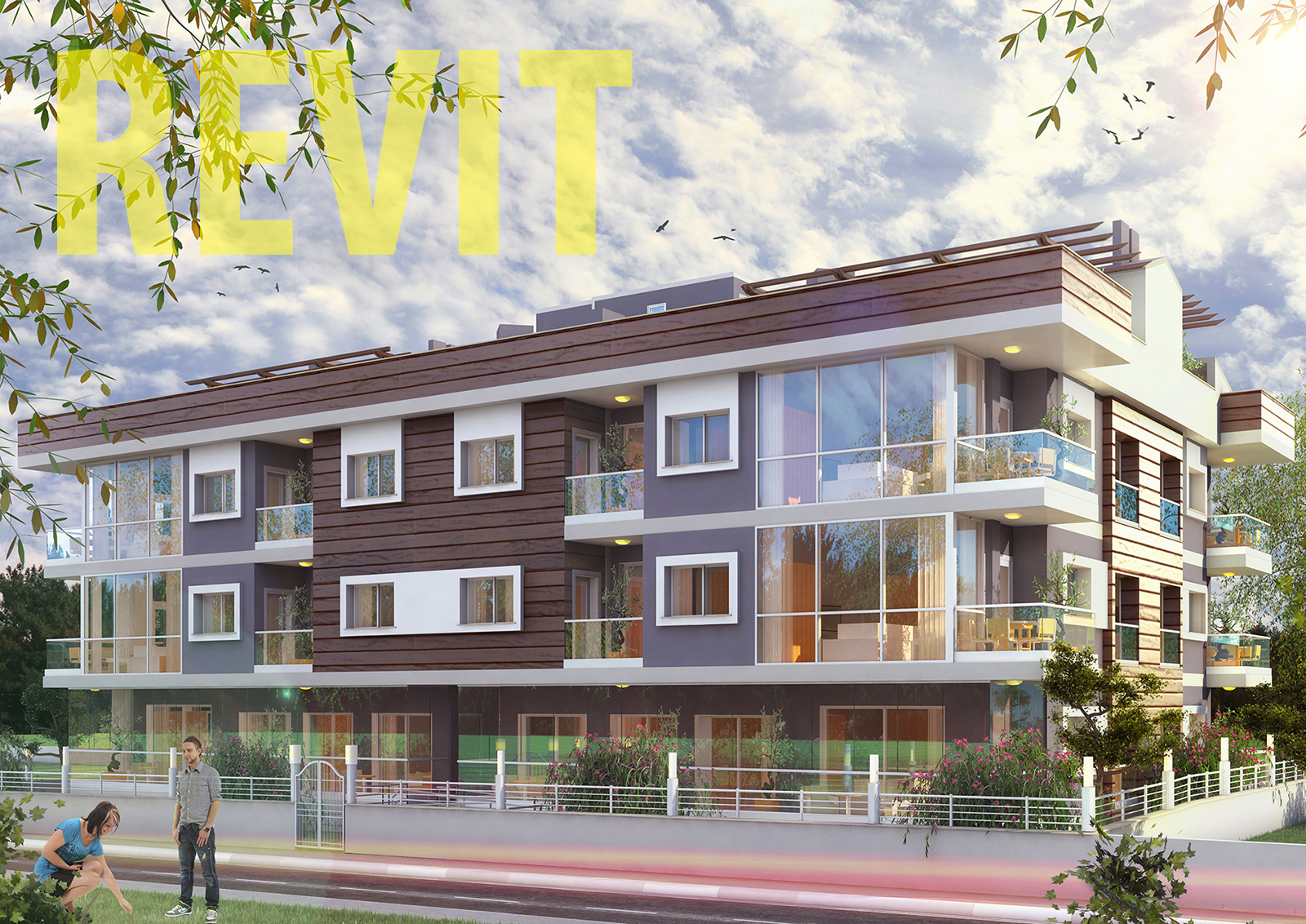 Apartment building revit 3D model - TurboSquid 1358289