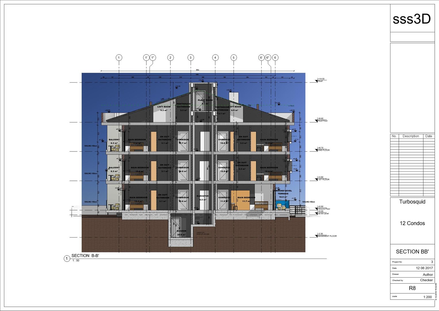 Apartment building revit 3D model - TurboSquid 1358289