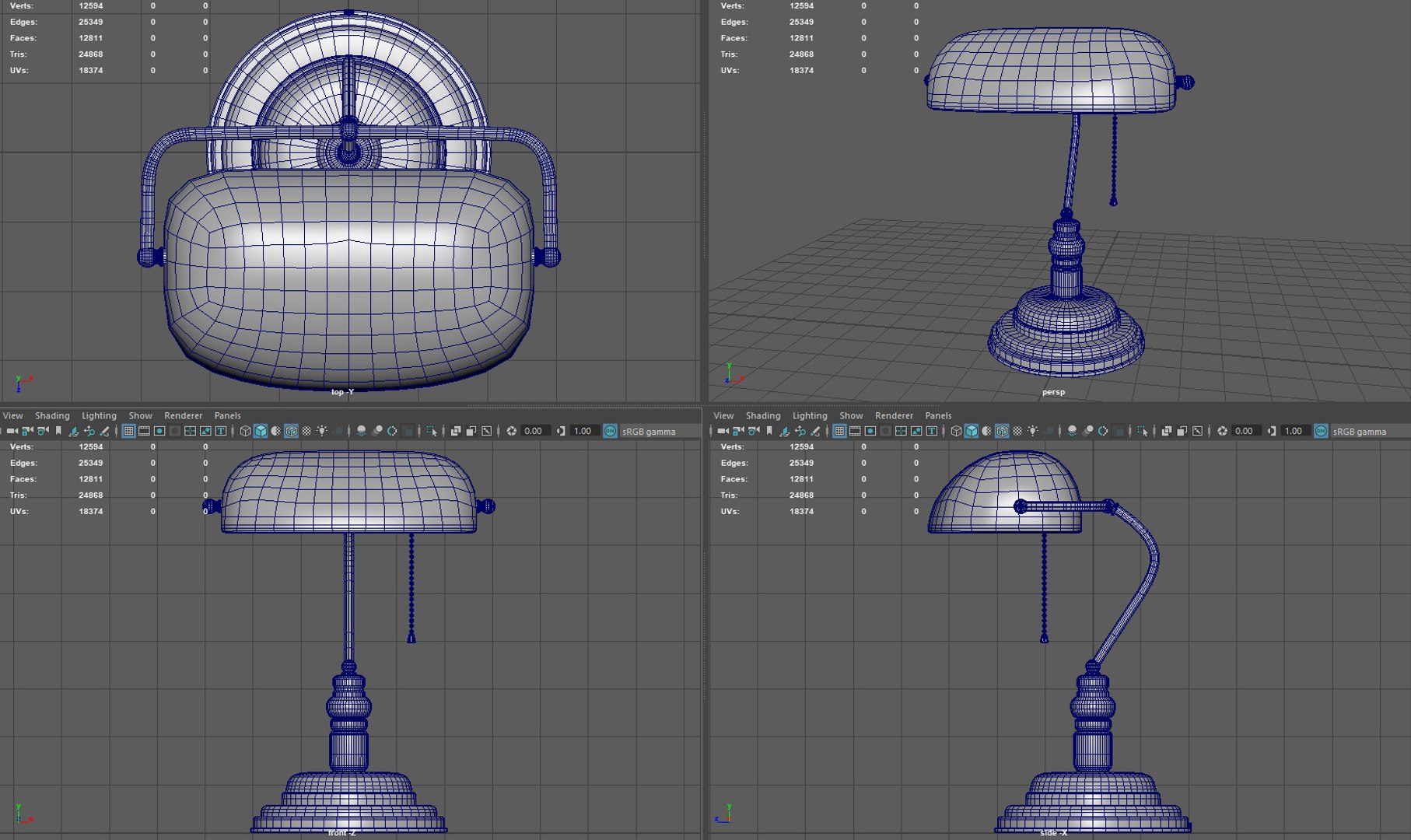 3D Model Bankers Lamp - TurboSquid 1851370