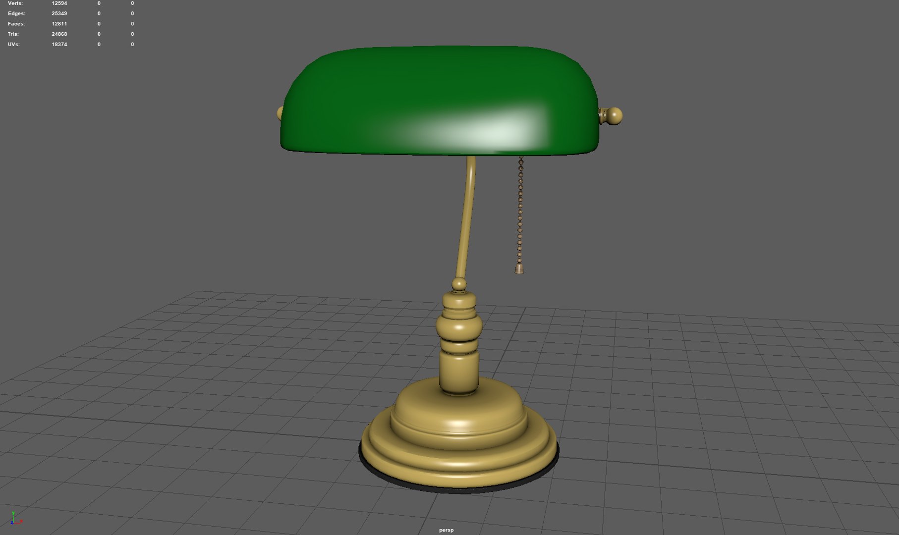 3D Model Bankers Lamp - TurboSquid 1851370