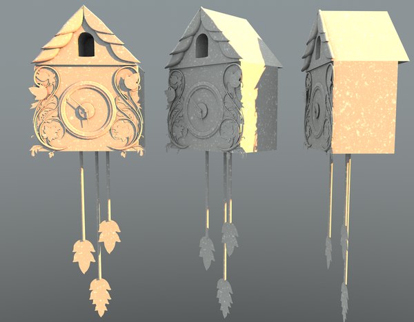 cuckoo clock c4d