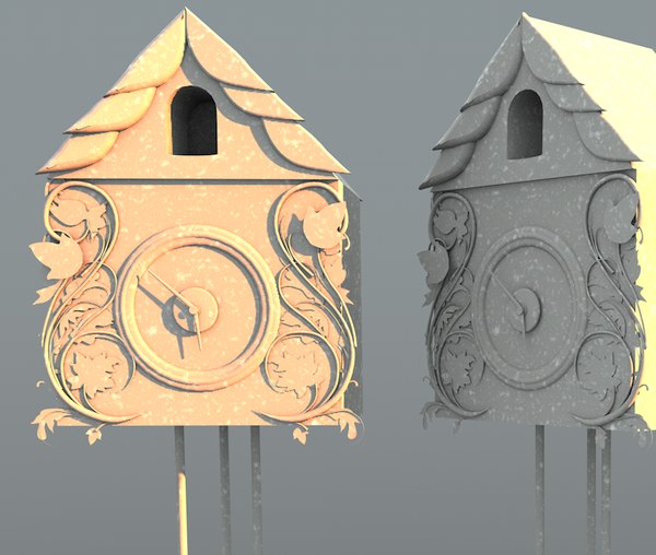 cuckoo clock c4d