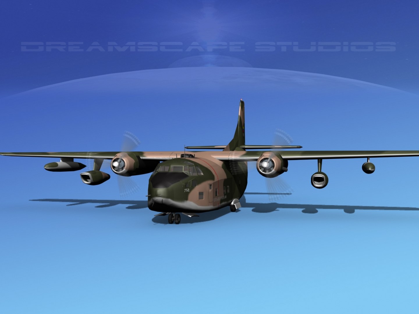 3D Aircraft Fairchild C-123 Provider Model - TurboSquid 1307985