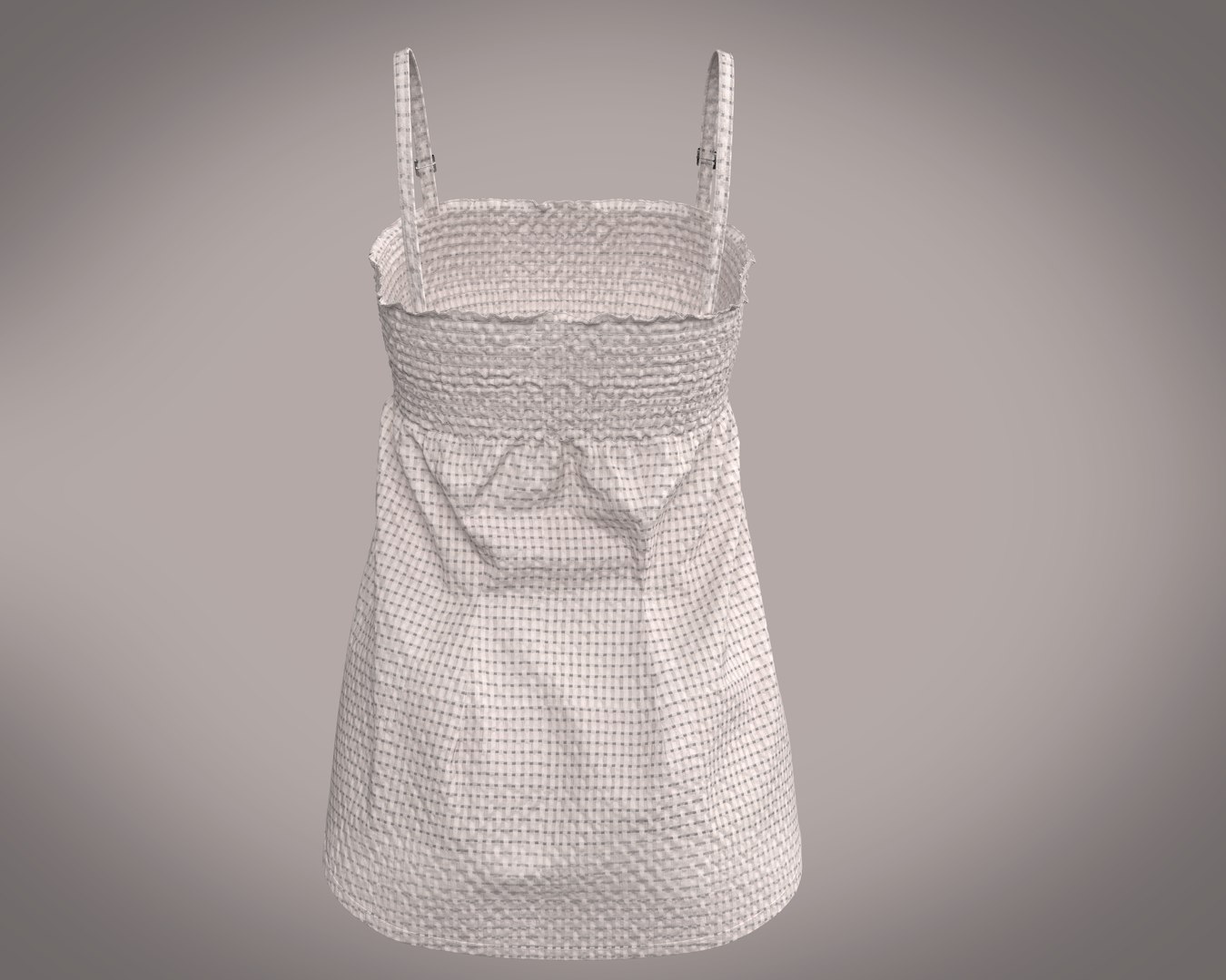 3D Puff texture cami sun top in pink model - TurboSquid 1996765