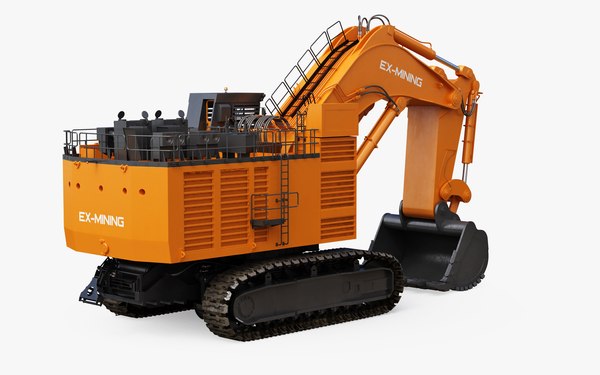 modelo 3d Mining Excavator Backhoe Generic - TurboSquid 2047759