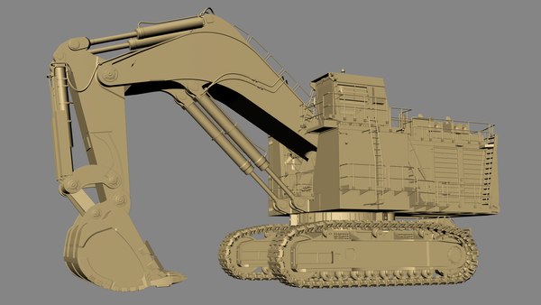 modelo 3d Mining Excavator Backhoe Generic - TurboSquid 2047759