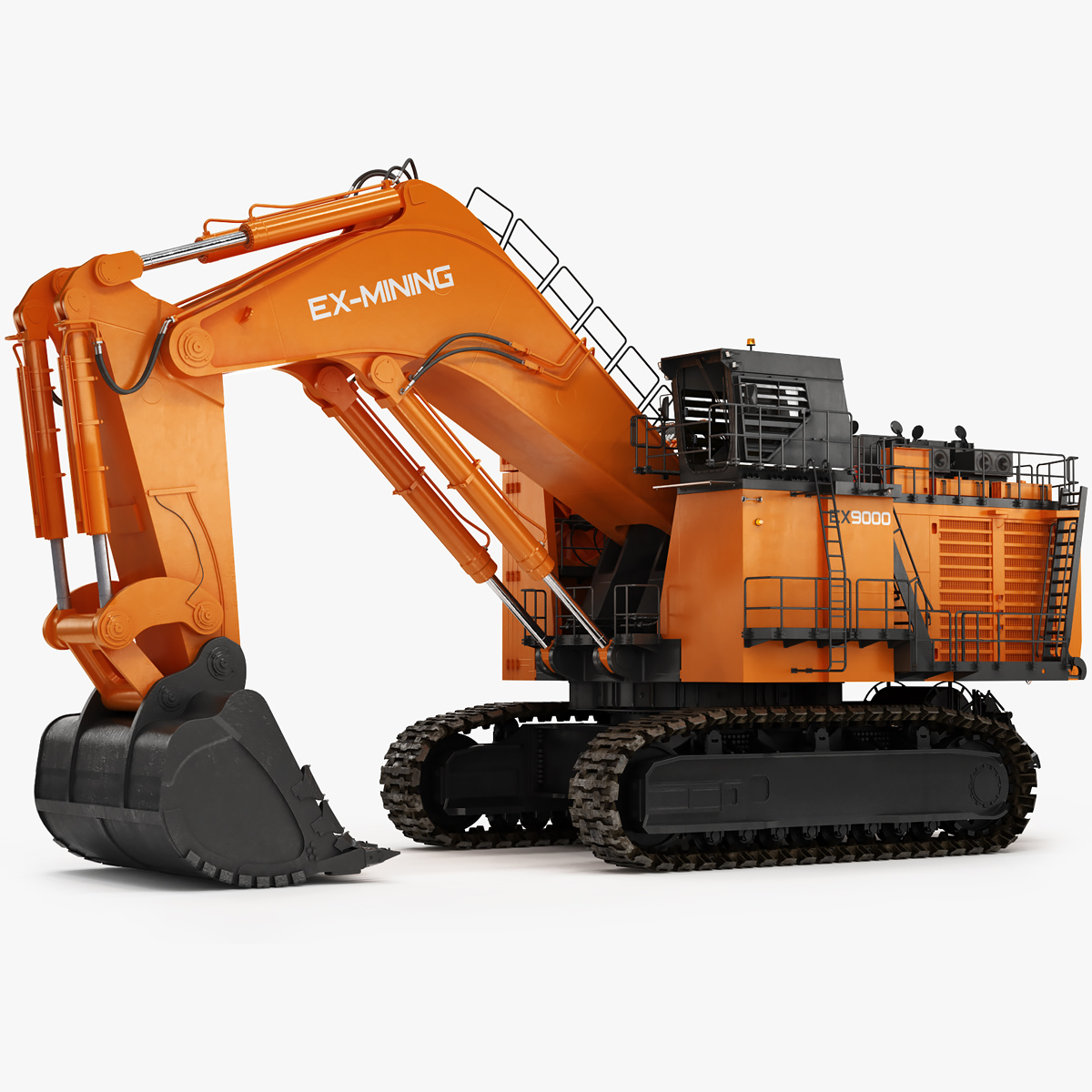 modelo 3d Mining Excavator Backhoe Generic - TurboSquid 2047759