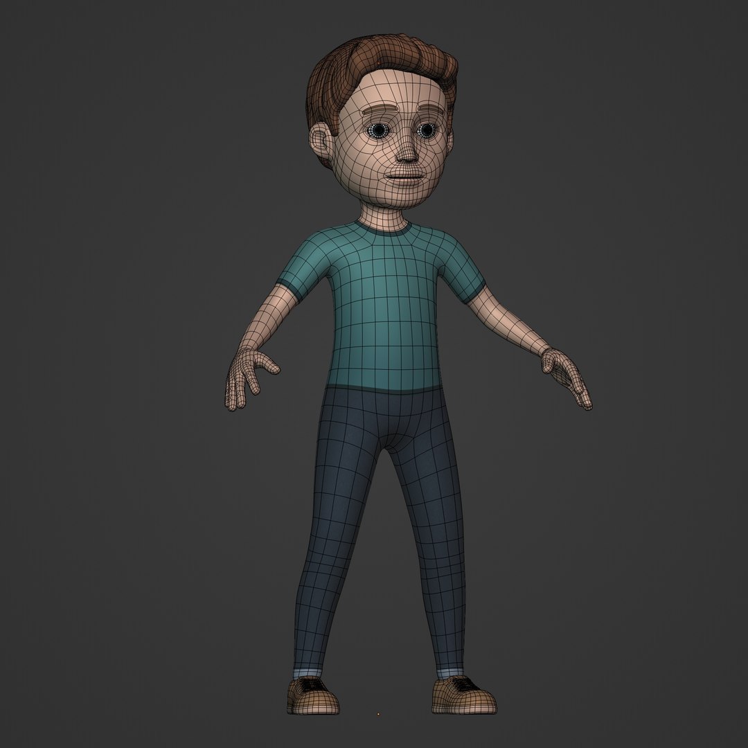 3D Man Cartoon Model - TurboSquid 1405963
