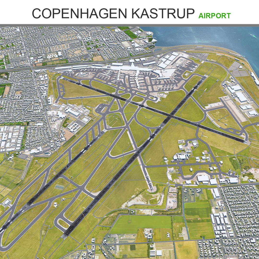 3D Copenhagen Kastrup Airport Model - TurboSquid 2005129