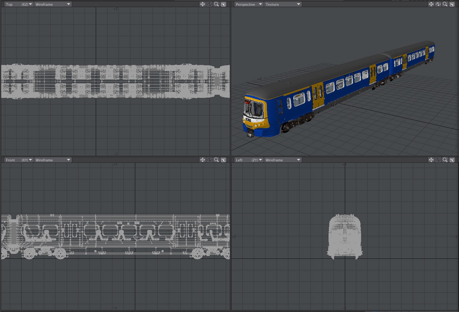 3d Uk Passenger Train Model