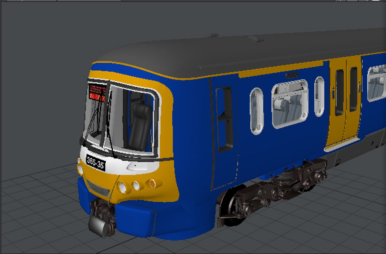 3d Uk Passenger Train Model