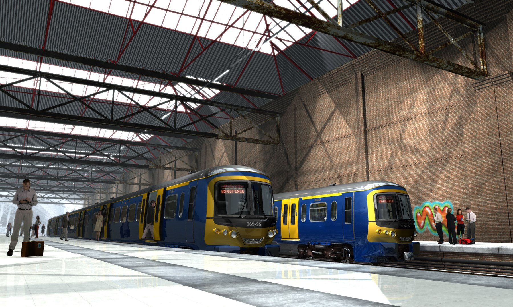 3d Uk Passenger Train Model