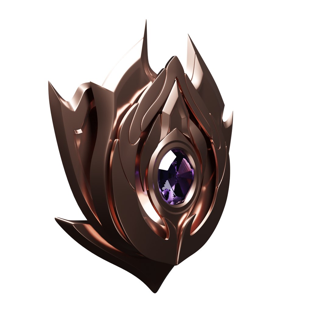3D Model League Of Legends LOL Copper Badge Rank - TurboSquid 1903860
