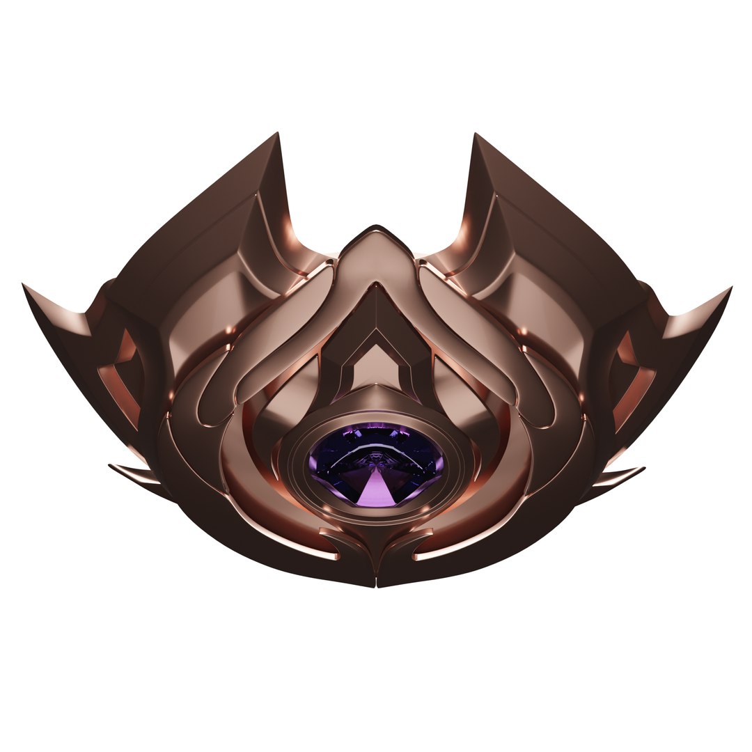 3D Model League Of Legends LOL Copper Badge Rank - TurboSquid 1903860