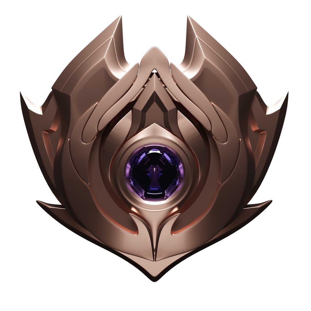 3D Model League Of Legends LOL Copper Badge Rank - TurboSquid 1903860