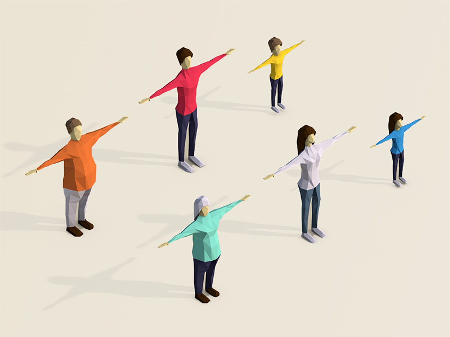 People Characters Rigged 3D Model - TurboSquid 1323611