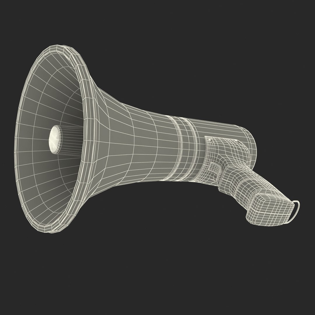 3d Megaphone Model