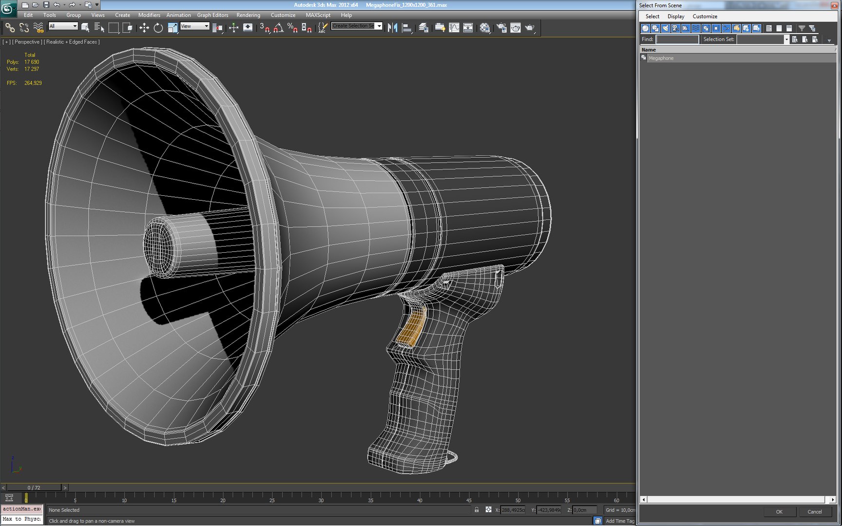 3d Megaphone Model