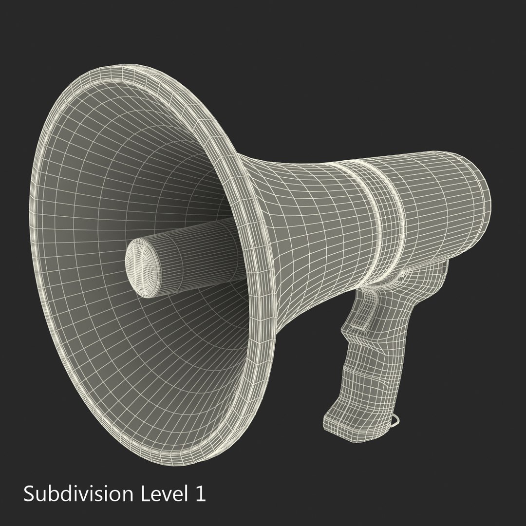 3d Megaphone Model