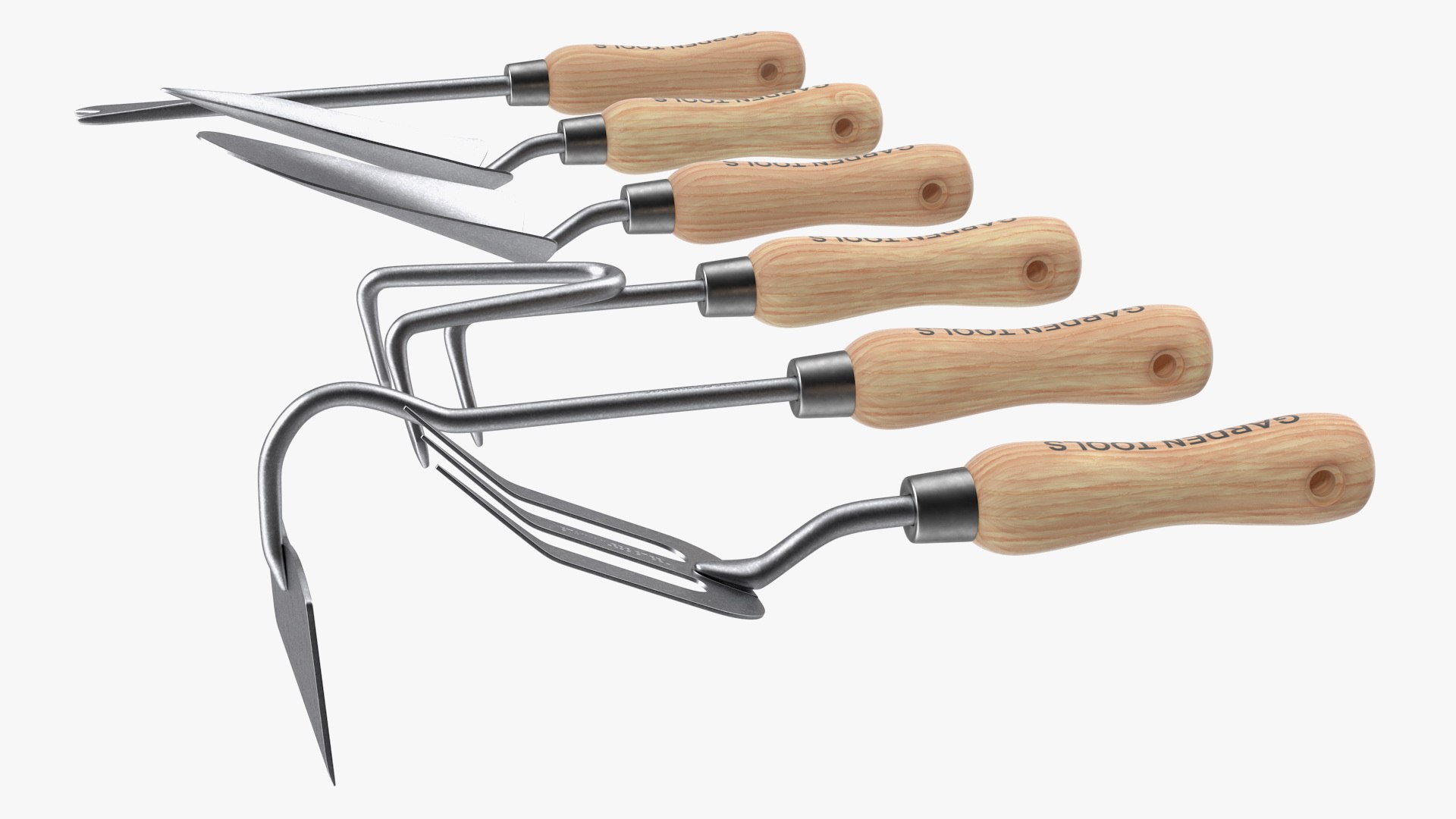 Garden hand tools set 3D - TurboSquid 1488220