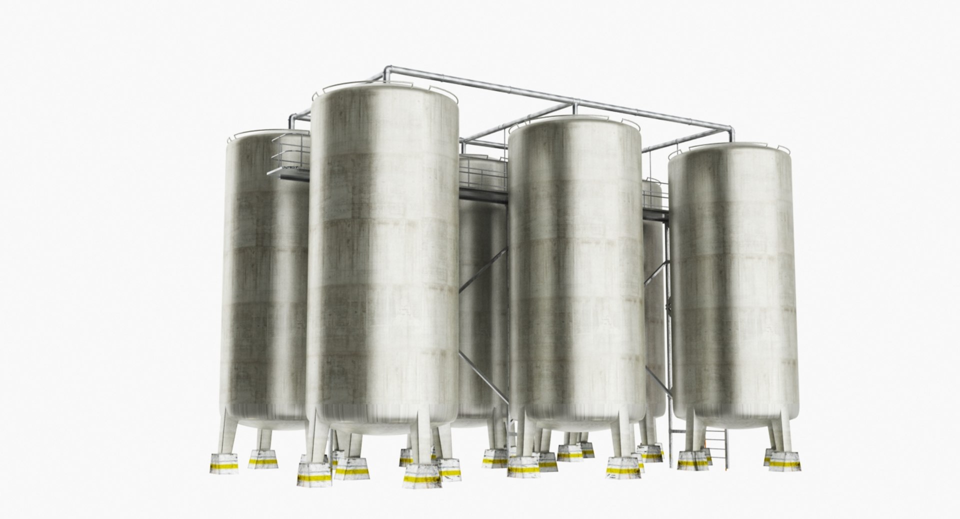 3D Storage Tank And Silo Collection Model - TurboSquid 2279100