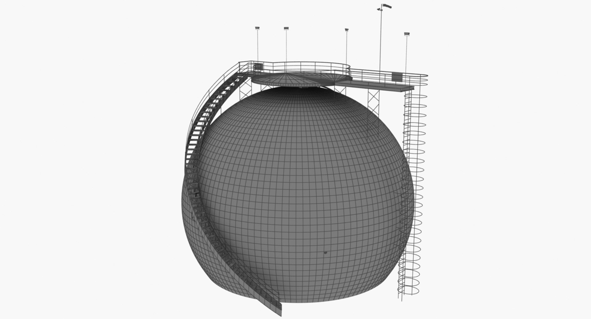 3D Storage Tank And Silo Collection Model - TurboSquid 2279100