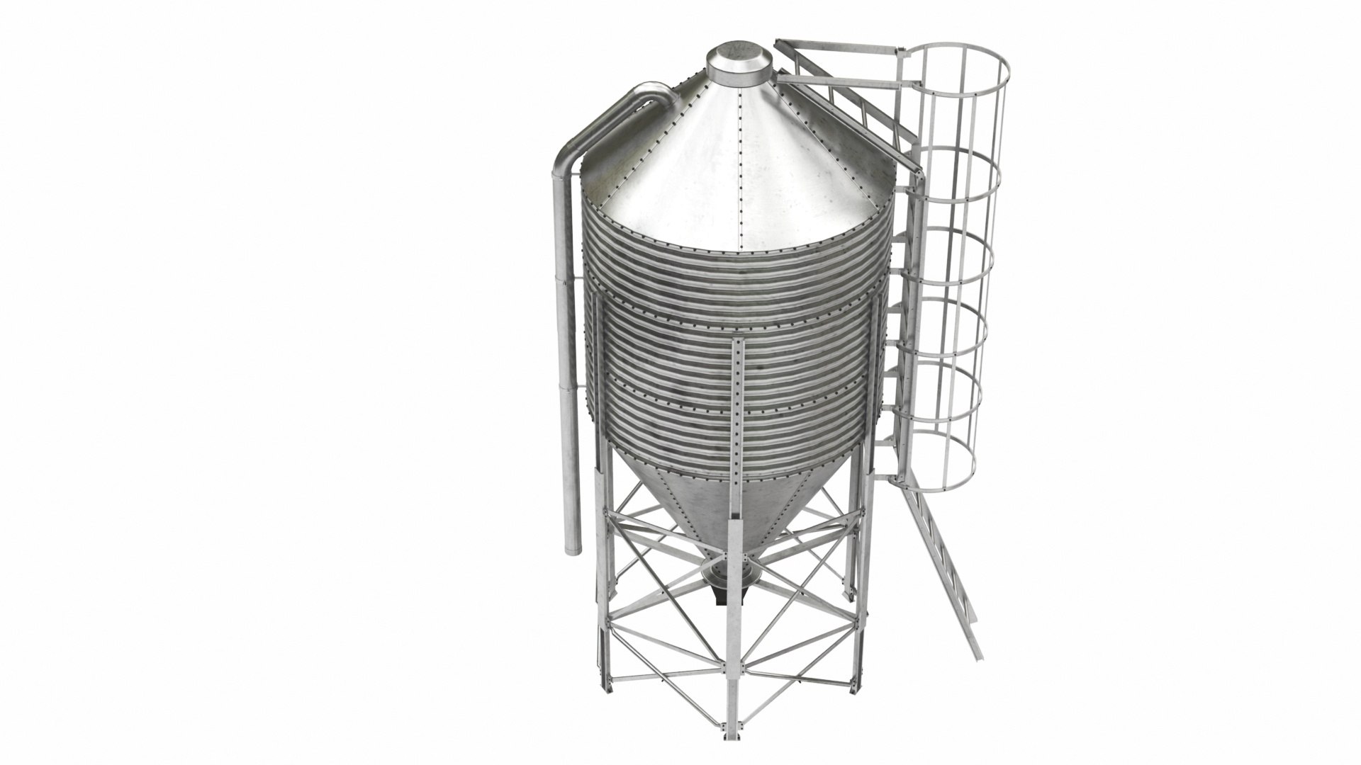 3D Storage Tank And Silo Collection Model - TurboSquid 2279100