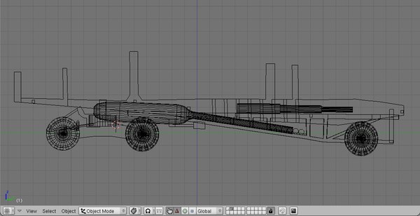 germany missile v-2 3d model